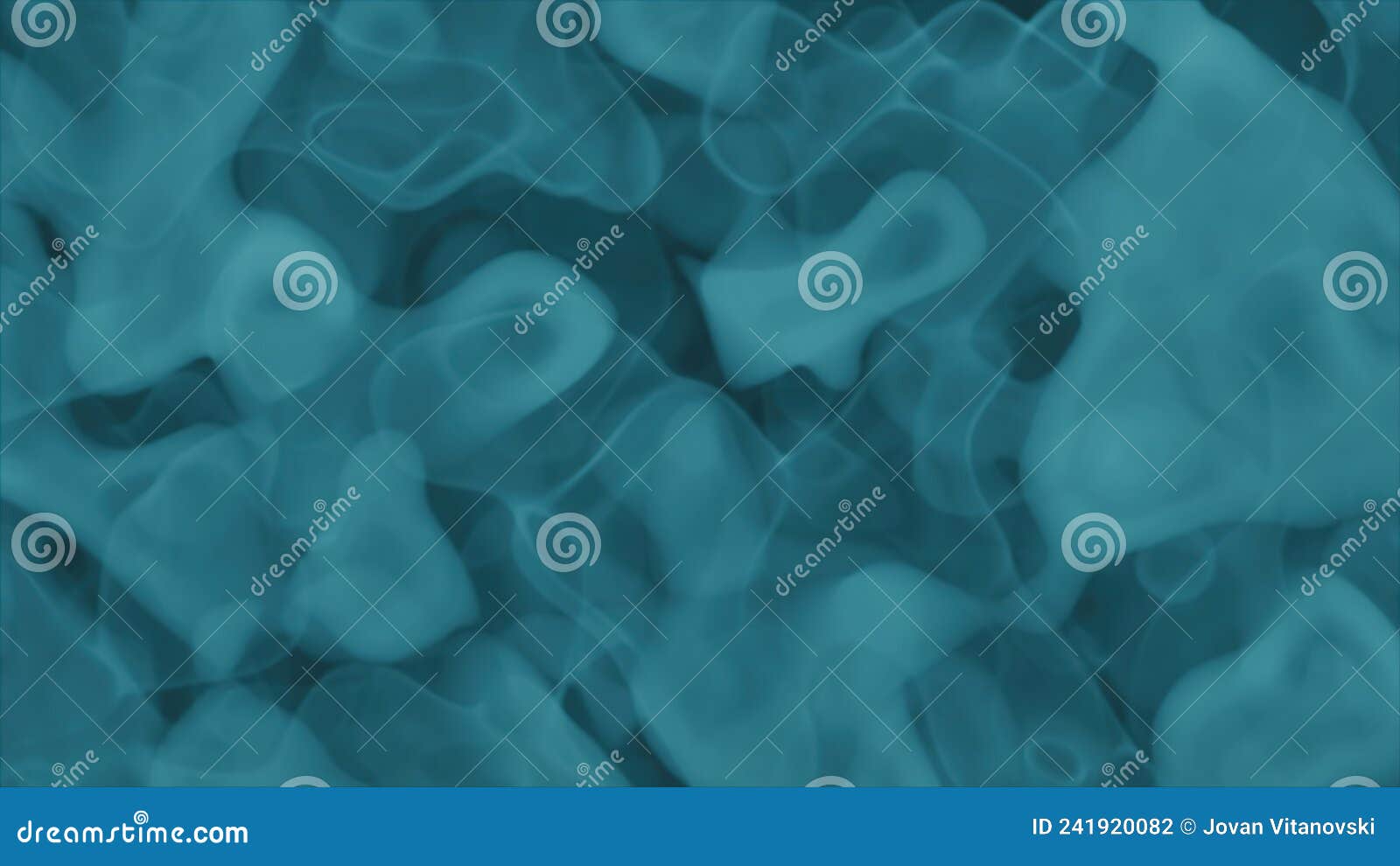 Abstract Turquoise Surface with Mosaic Cells of Molecules. Backdrop of ...