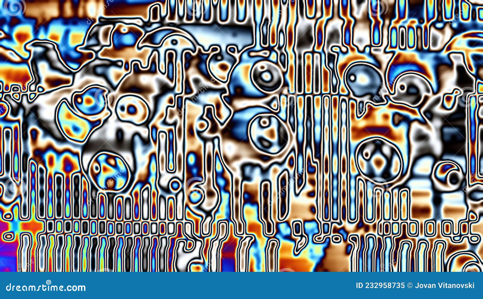 Abstract Weird Cryptic Pattern Cartoon Vector | CartoonDealer.com #33852093