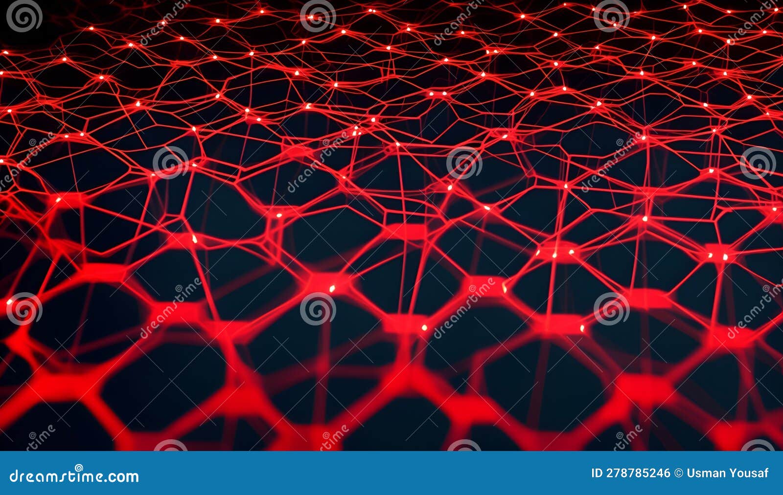 A Close Up of a Red Wire Structure Created with Generative AI ...