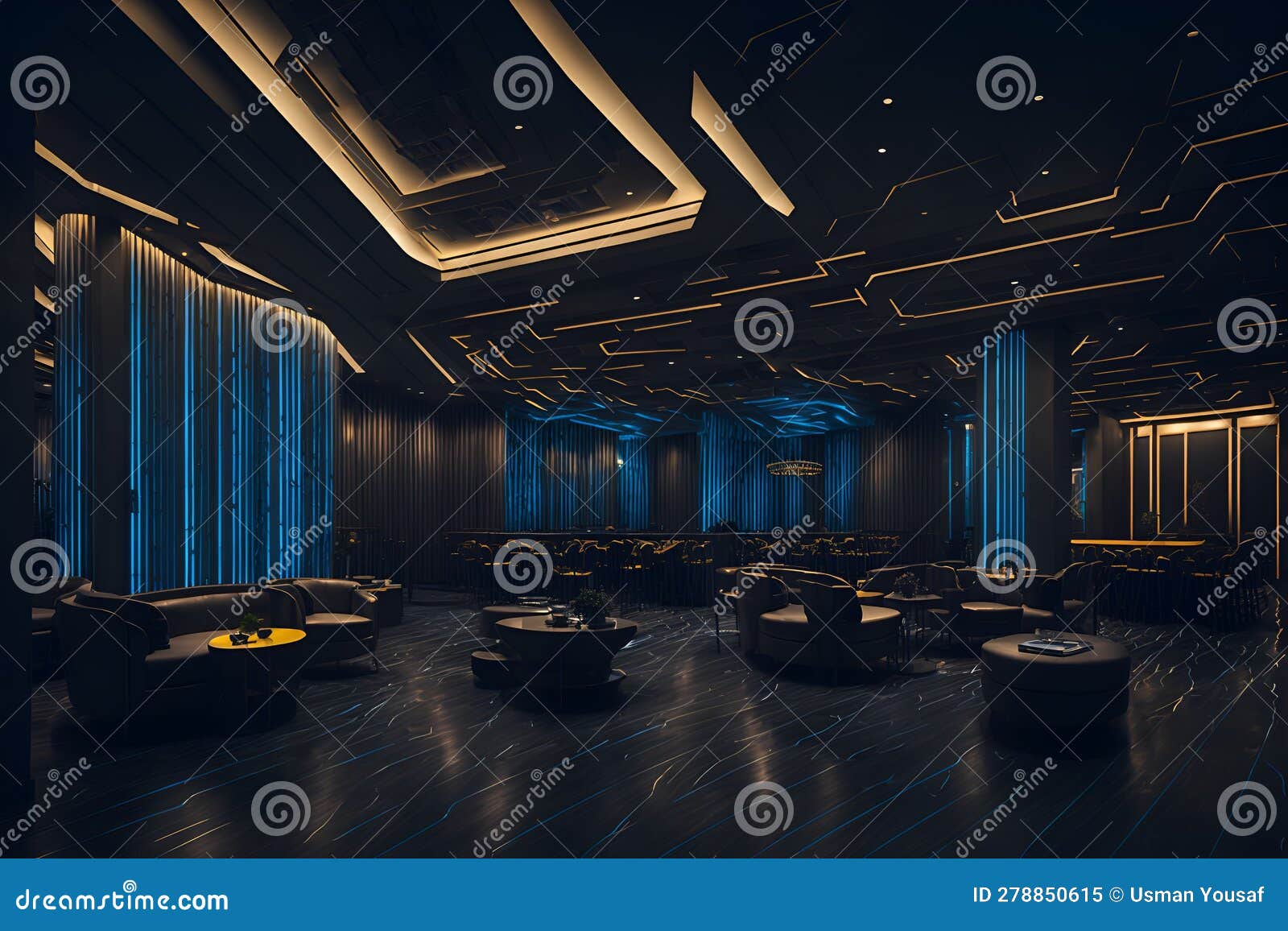 Ai Generated a Cozy and Intimate Lounge Area with Low Lighting Stock ...