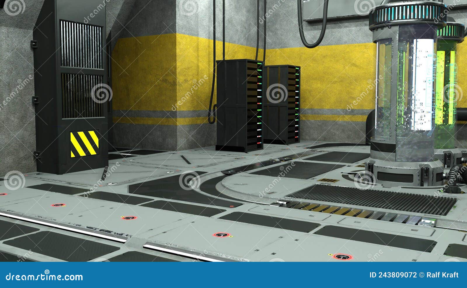 3D-illustration of an Alien Biologic Laboratory Stock Illustration ...