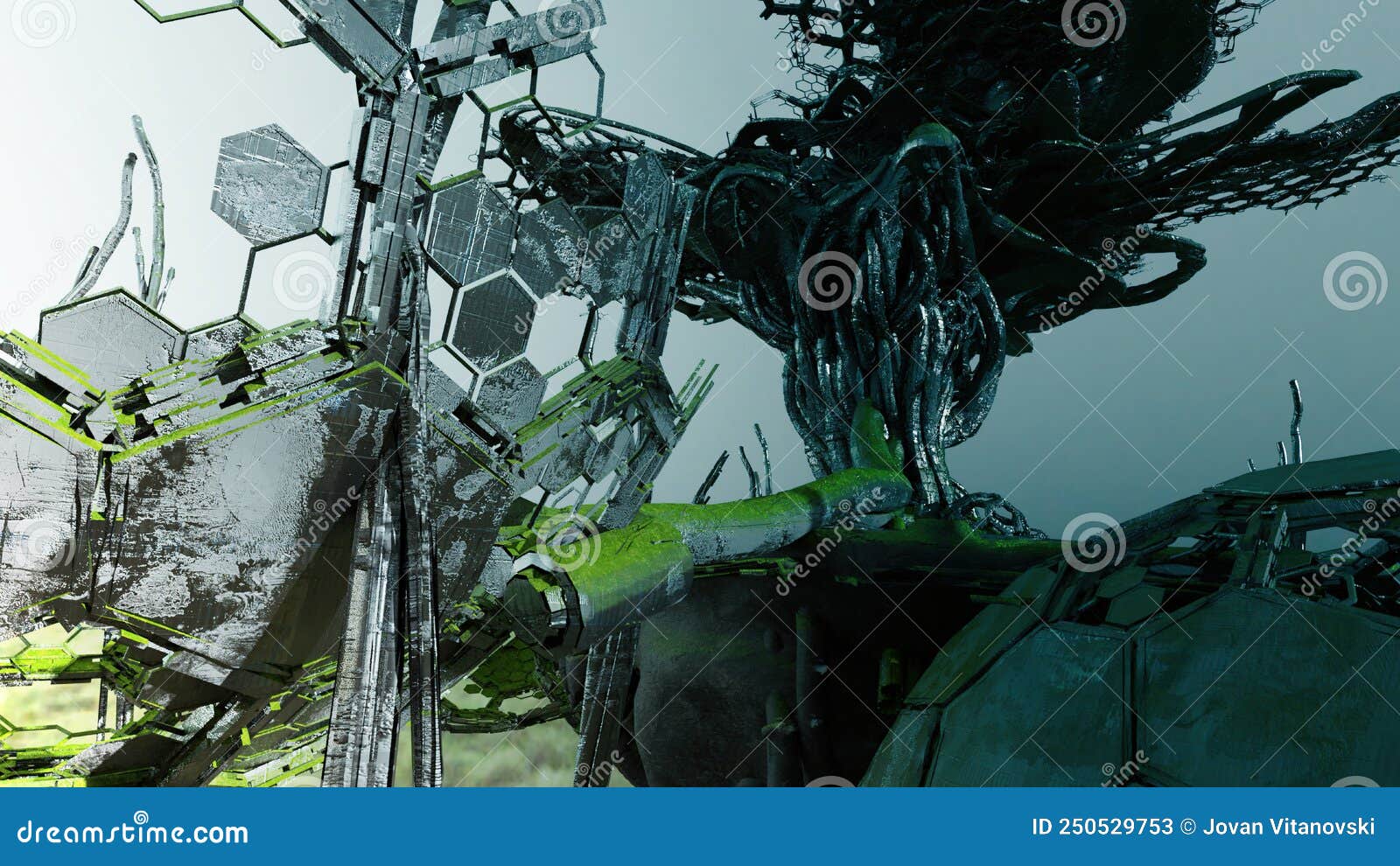 Illustration - Alien Planet Landscape,beautiful Forest the Surface of ...