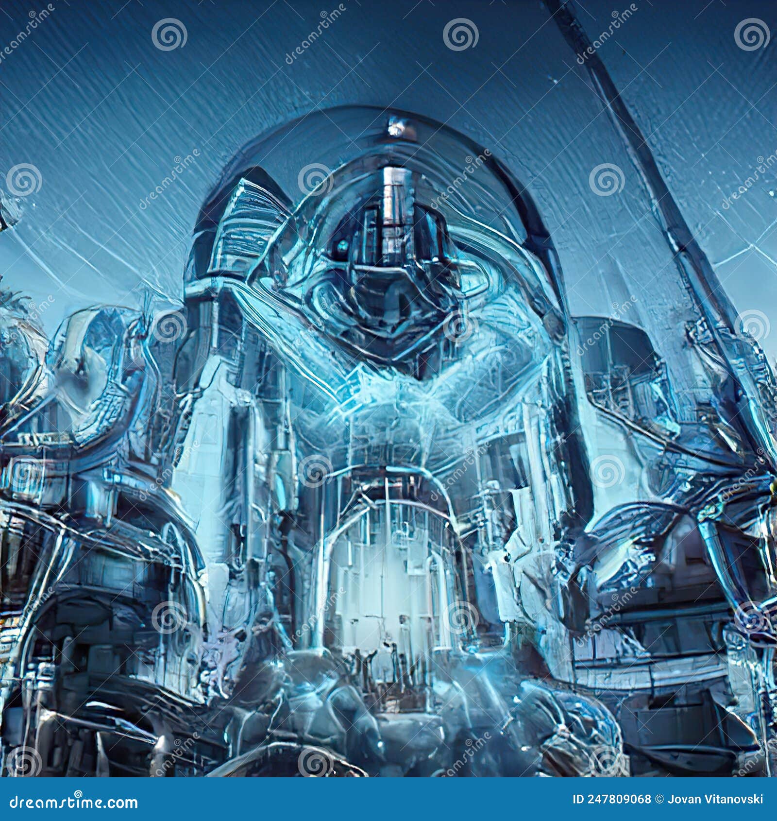 Illustration - Alien Sci-fi City Stock Illustration - Illustration of ...