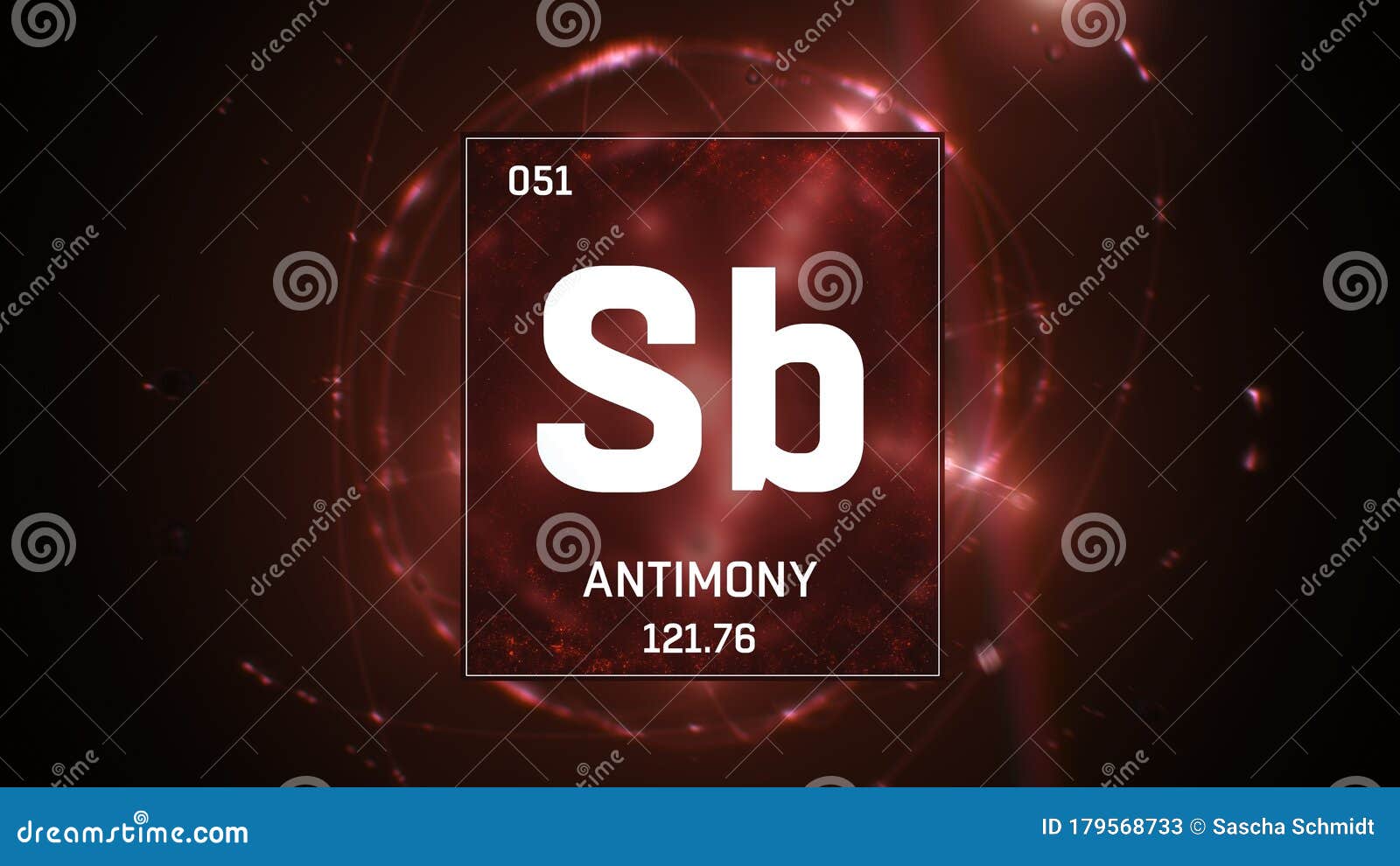 Antimony, Sb, Periodic Table Element Cartoon Vector | CartoonDealer.com ...