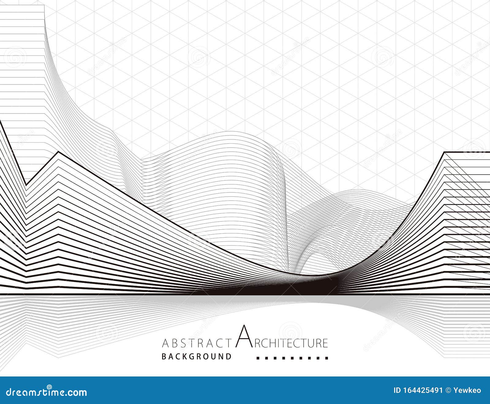 3D Illustration Architecture Construction Abstract Background. Stock ...