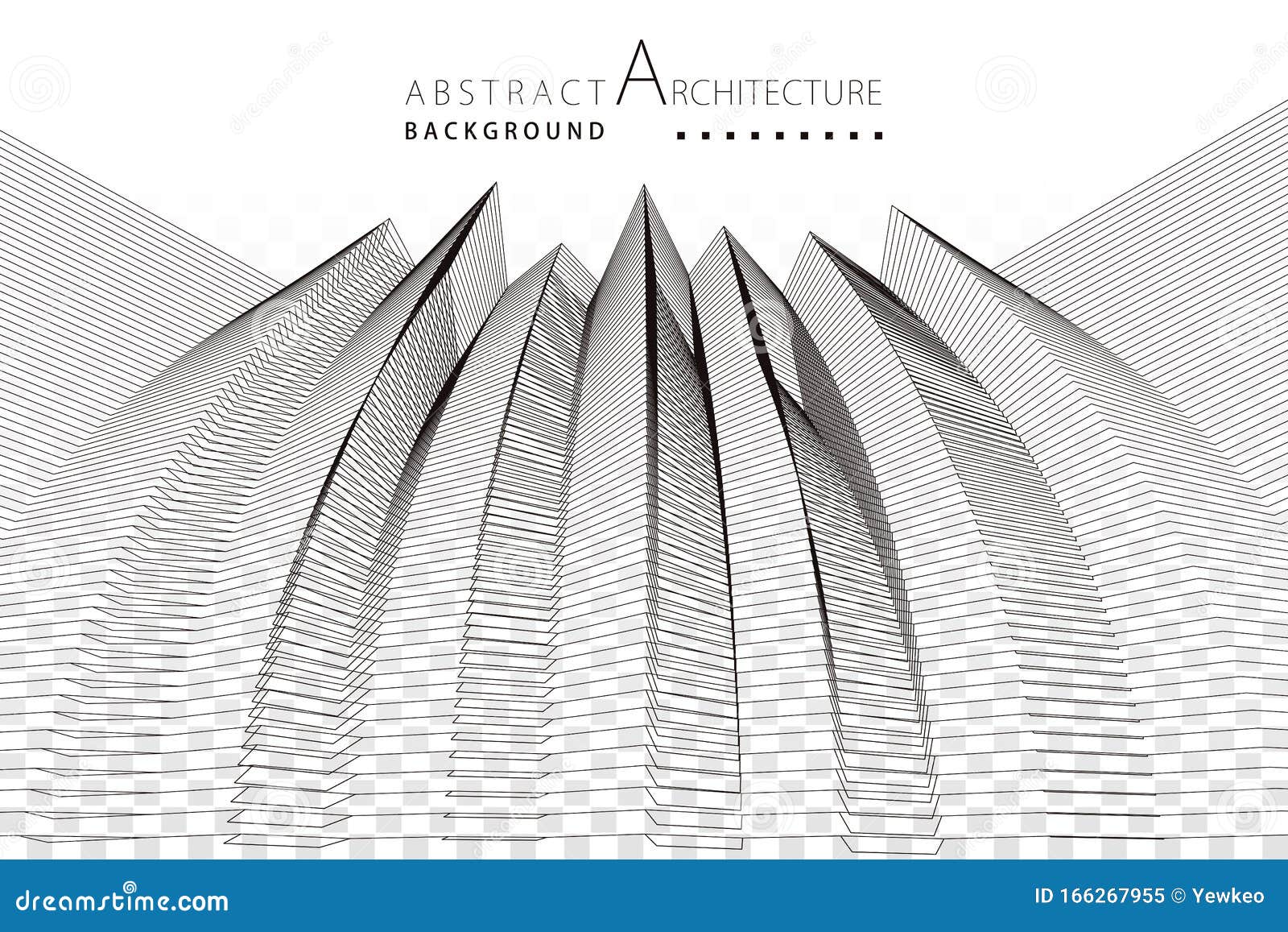 3D Illustration Architecture Construction Abstract Background. Stock ...