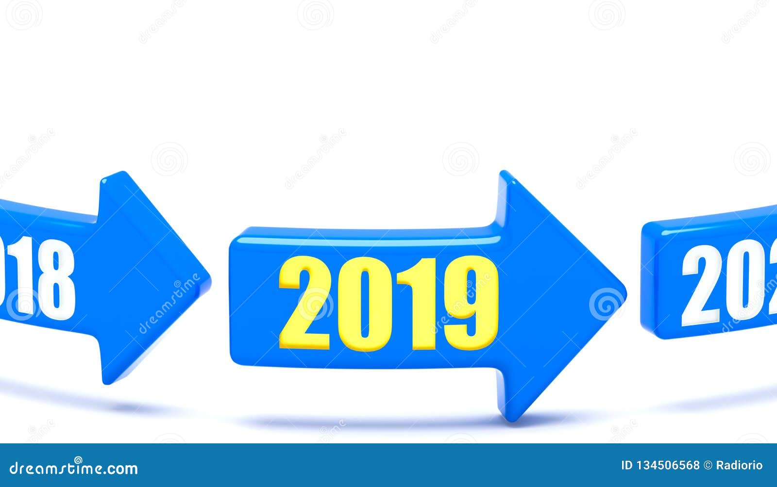 Year shift stock illustration. Illustration of arrow - 134506568