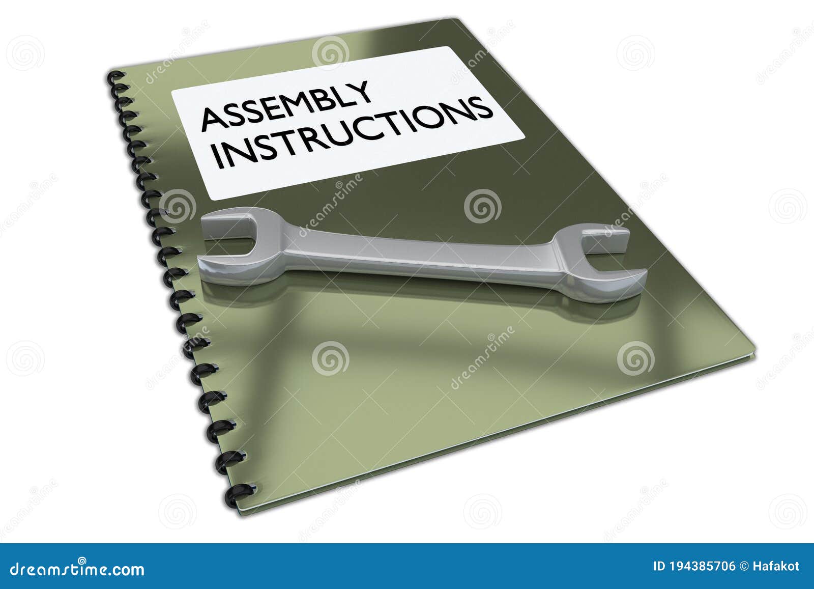 ASSEMBLY INSTRUCTIONS Concept Stock Illustration - Illustration of ...