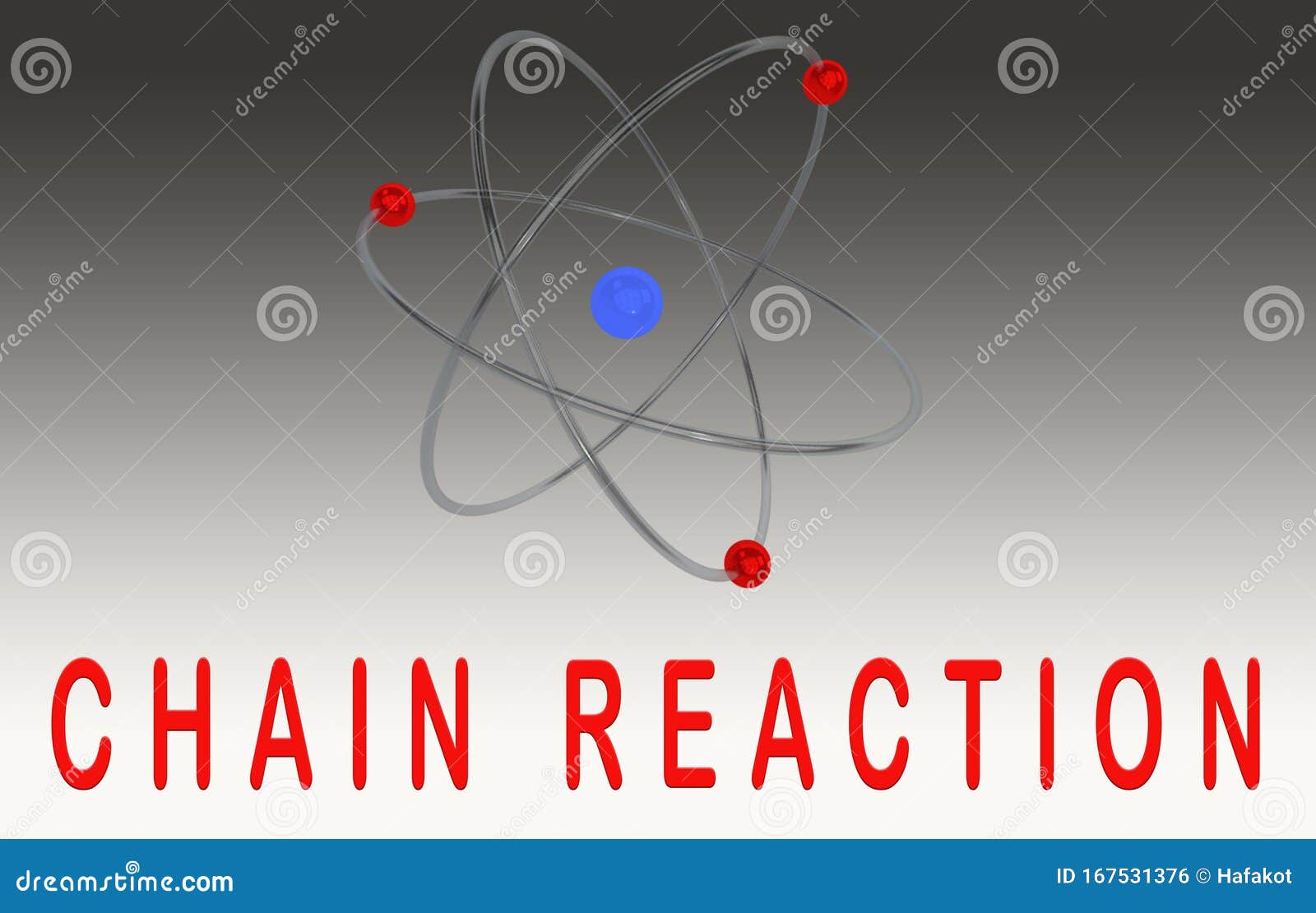 CHAIN REACTION concept stock illustration. Illustration of chain ...