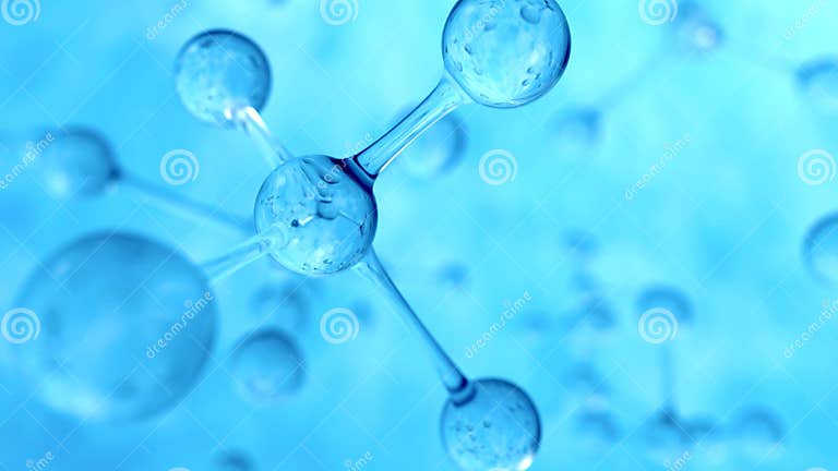 3d Illustration of Atom Structure Under Microscope Stock Illustration ...