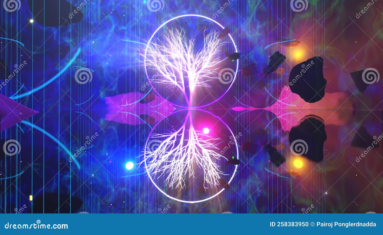 Space And Multiverse Scene Wallpaper Royalty-Free Stock Image ...