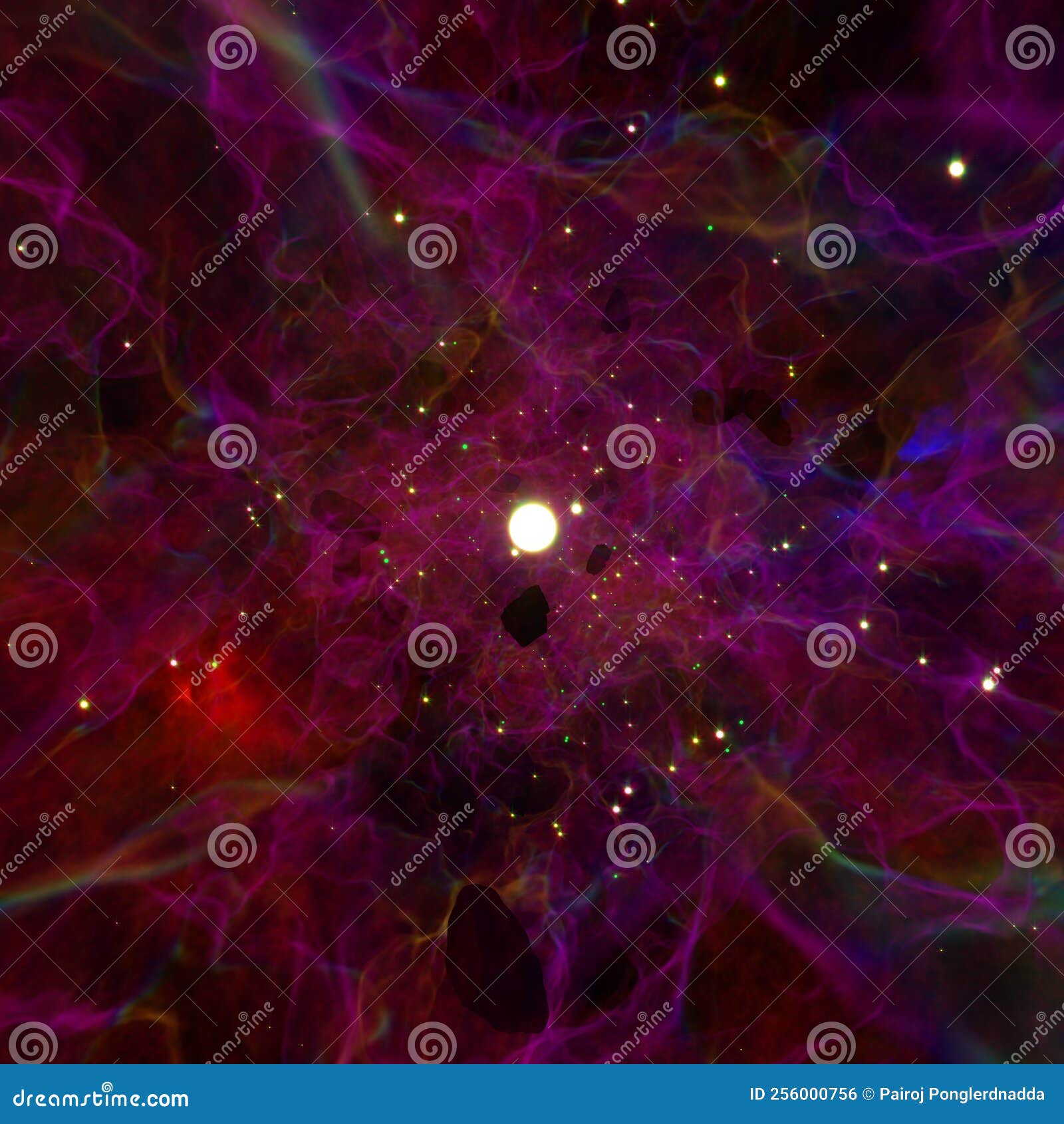 Space And Multiverse Scene Wallpaper Royalty-Free Stock Image ...