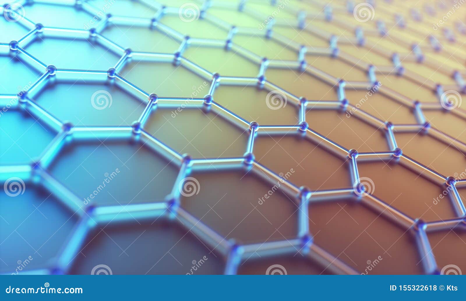 Abstract Hexagonal Atomic Connection Science Technology Stock ...