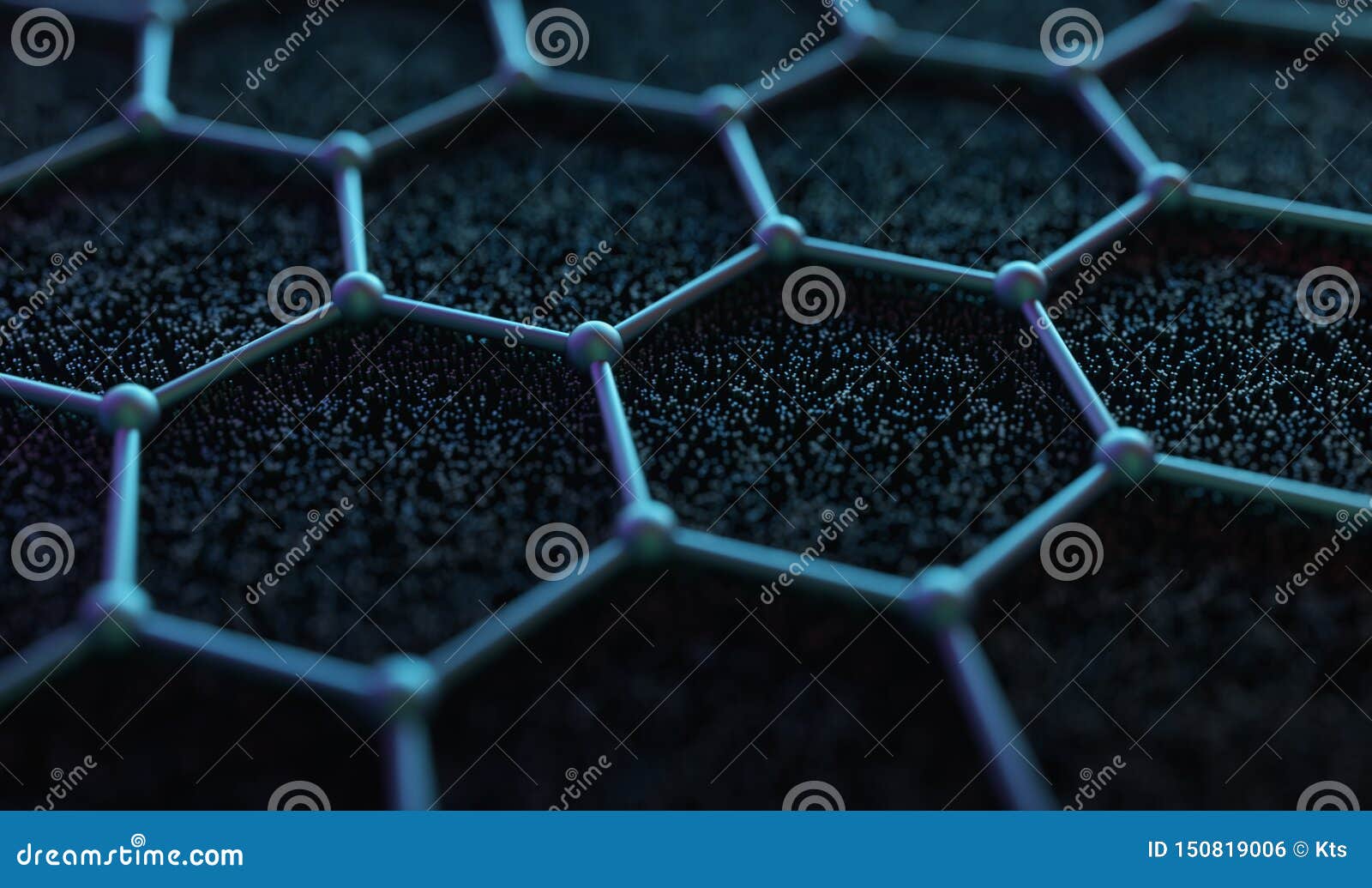 Abstract Hexagonal Atomic Connection Science Technology Stock ...