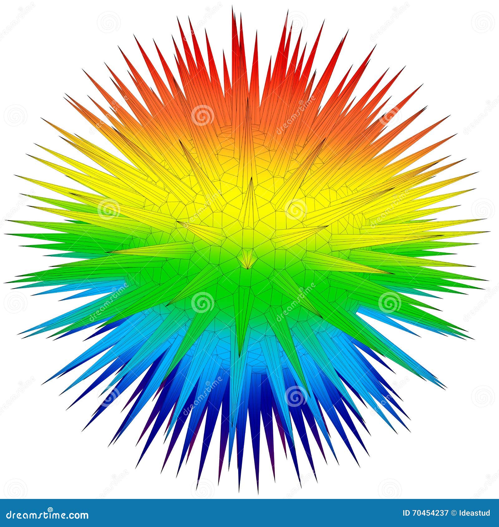 3D Illustration of Ball Structure Stock Illustration - Illustration of ...