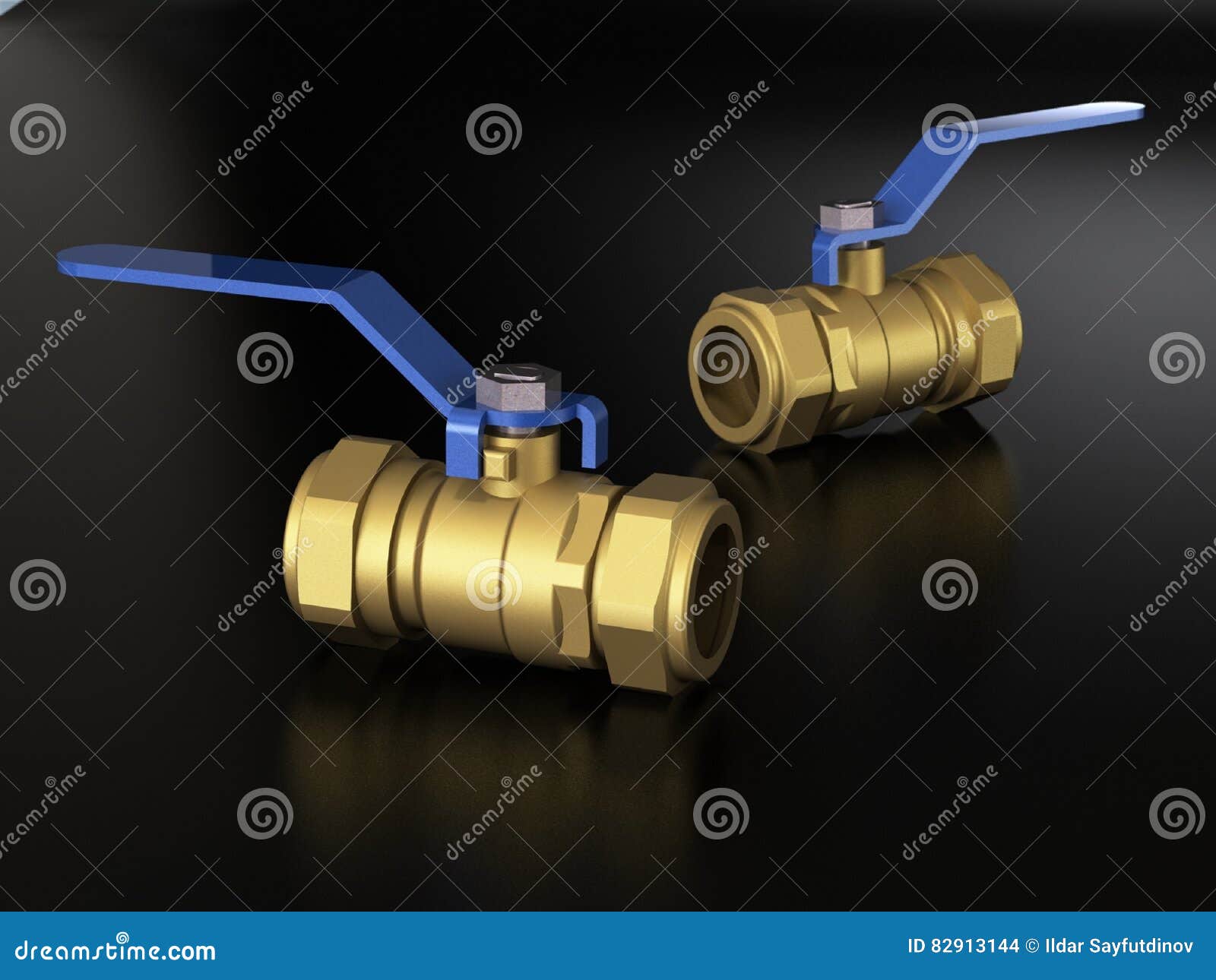 Ball Valves Isometric Drawings Set Vector Illustration | CartoonDealer ...