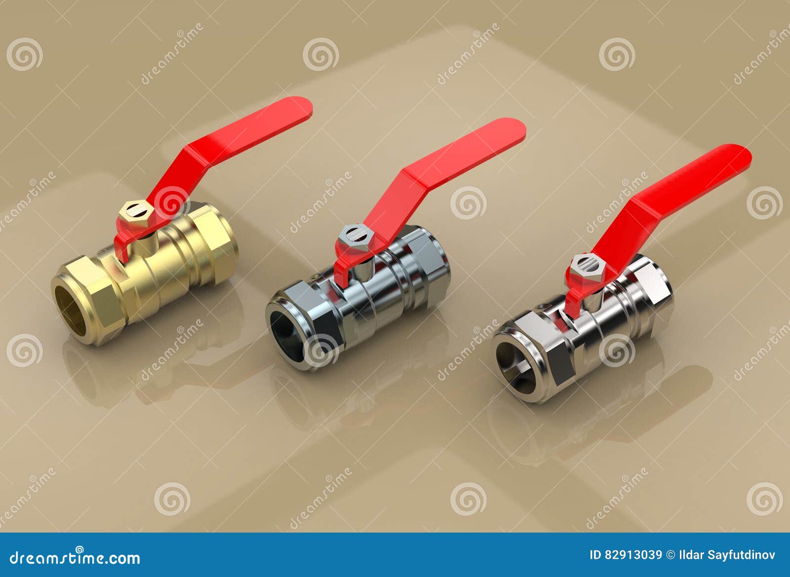 Ball Valves Isometric Drawings Set Vector Illustration | CartoonDealer ...