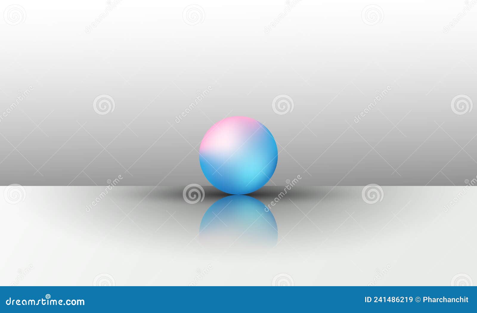 Abstract 3D Balls Rendering Isolated on White Background. Stock Vector ...