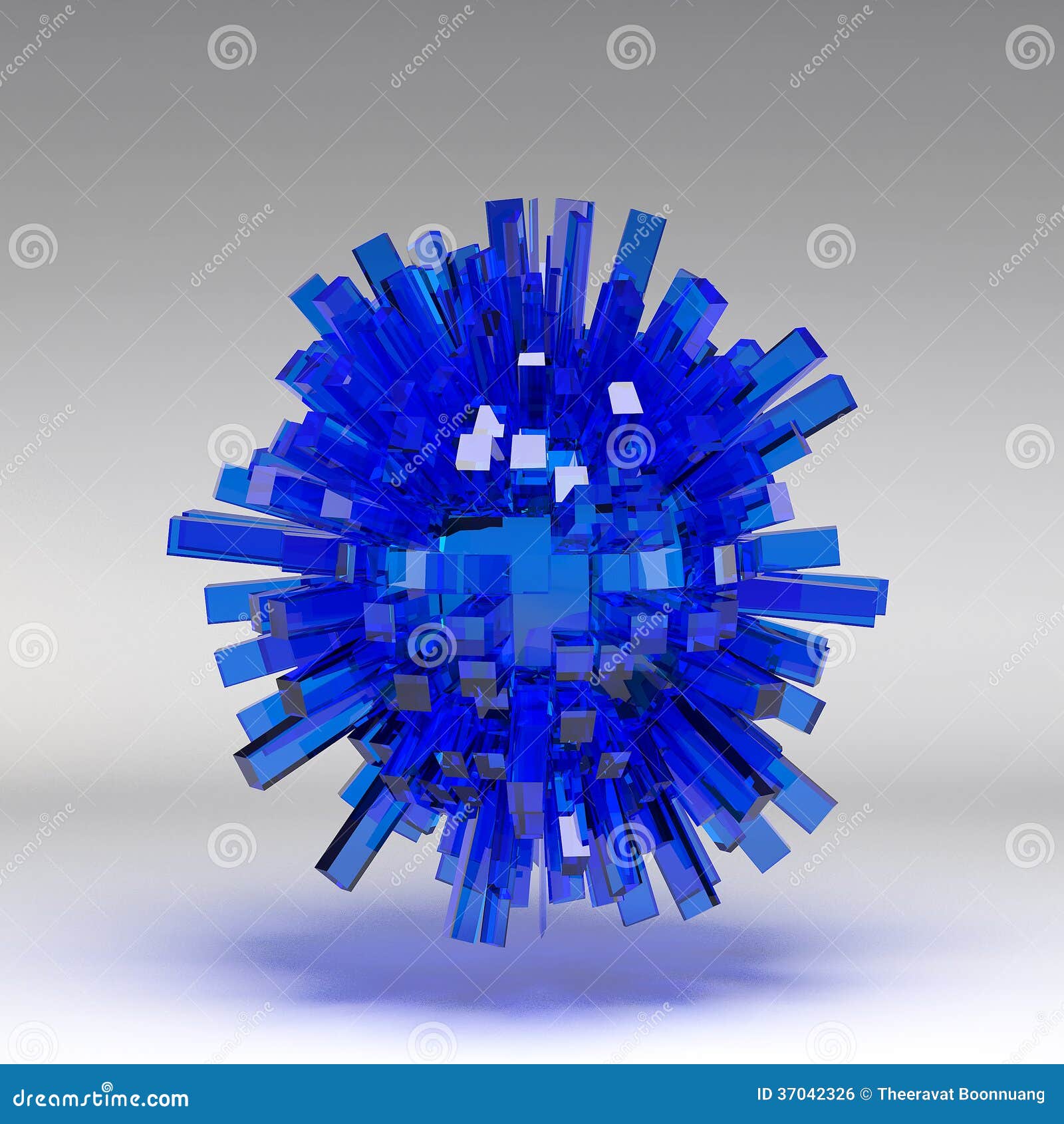 3d Illustration Basic Geometric Shapes Stock Illustration ...