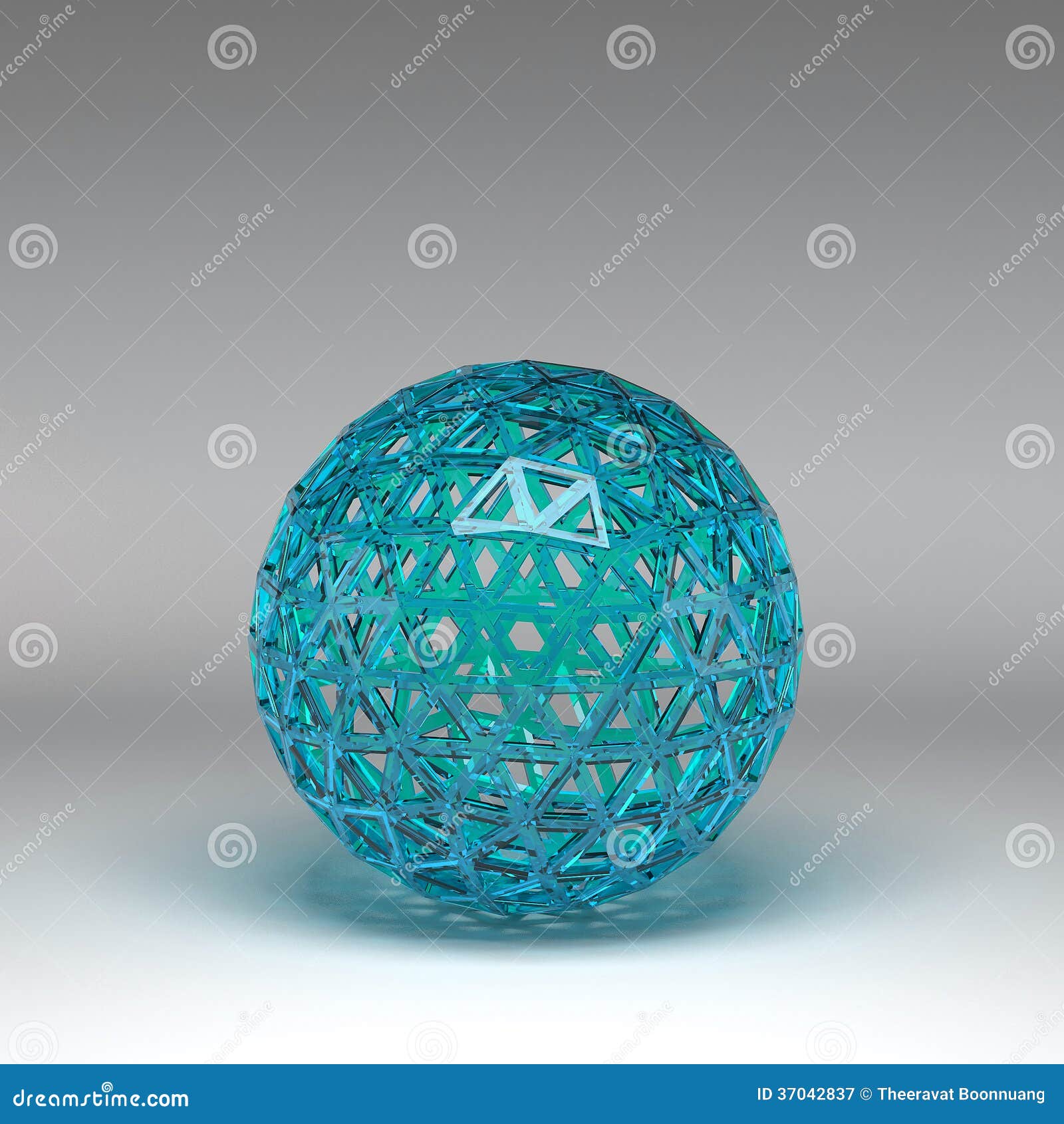 3d Illustration Basic Geometric Shapes Stock Illustration ...