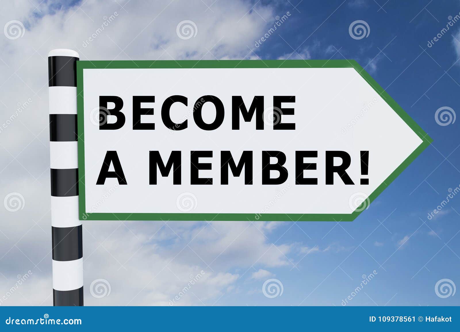 BECOME a MEMBER! concept stock illustration. Illustration of design ...
