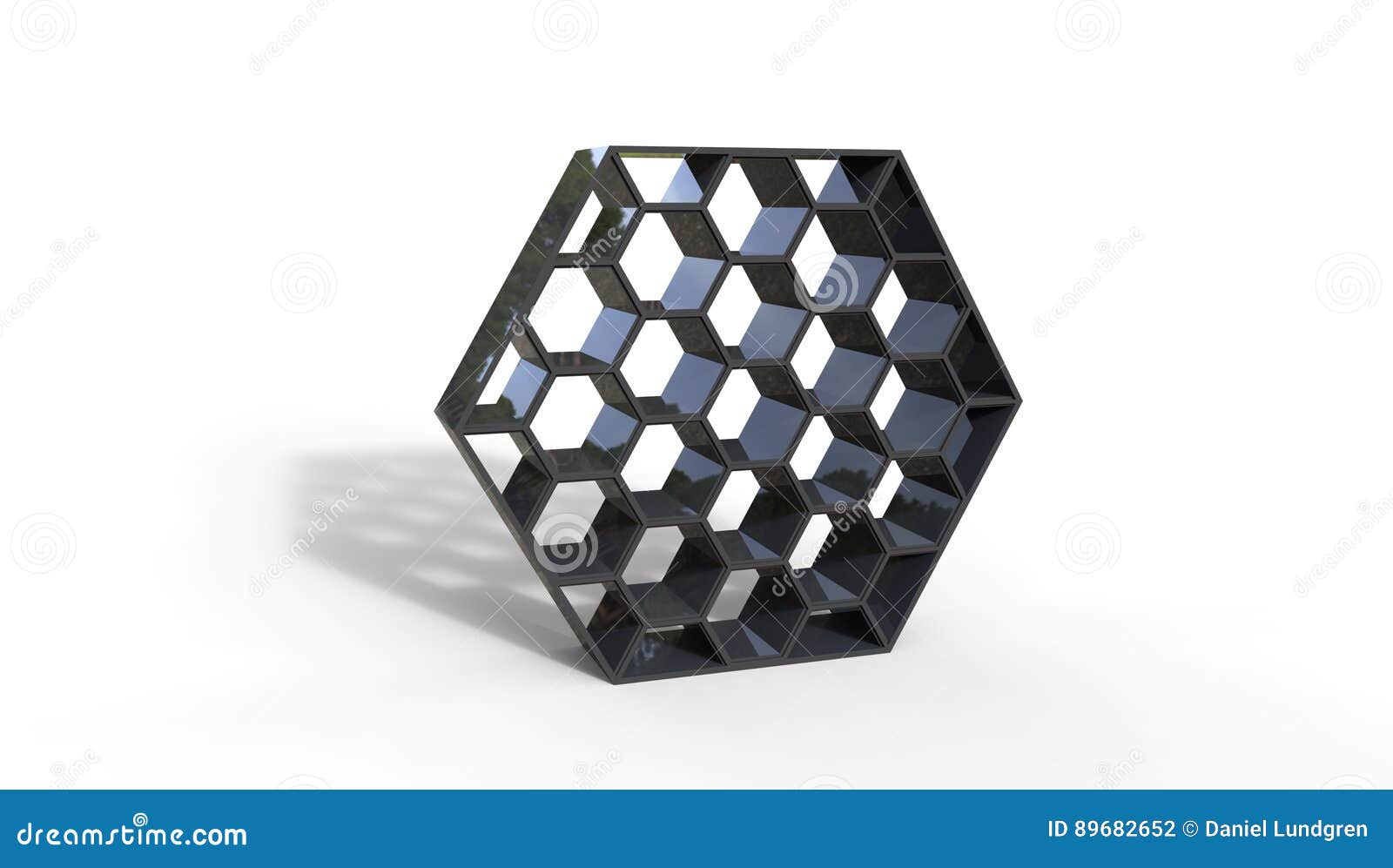 3d Illustration of Beehive Shaped Bookcase Stock Illustration ...