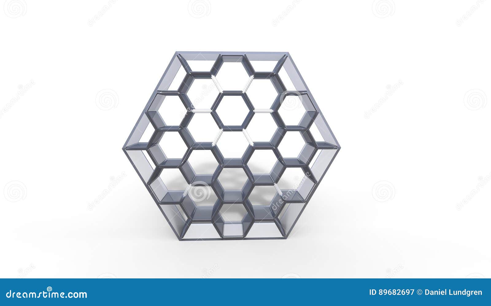 3d Illustration of Beehive Shaped Bookcase Stock Illustration ...