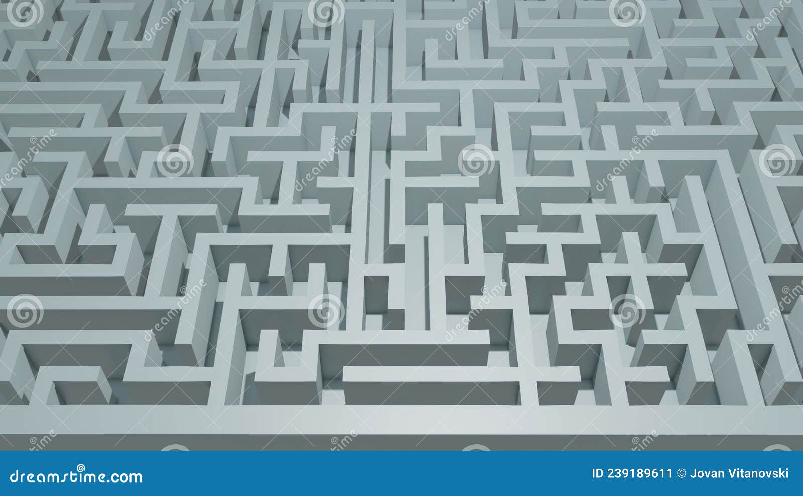 Big maze top down view stock illustration. Illustration of solution ...