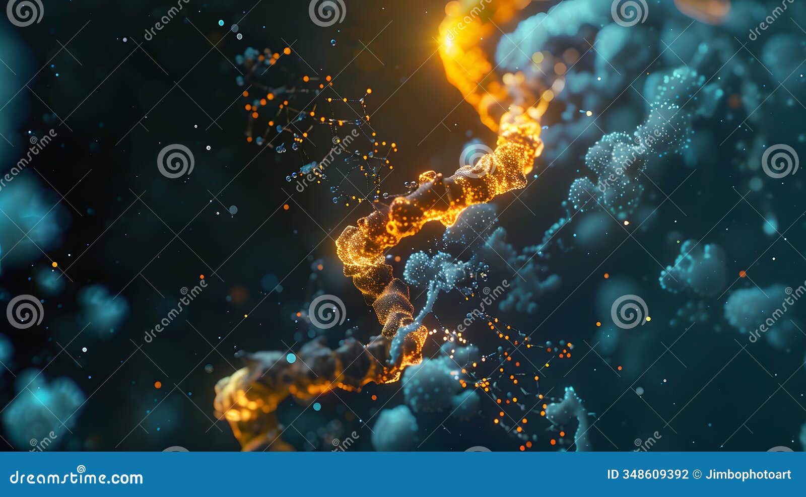 3D Illustration of a Biochemical Enzyme Stock Illustration ...