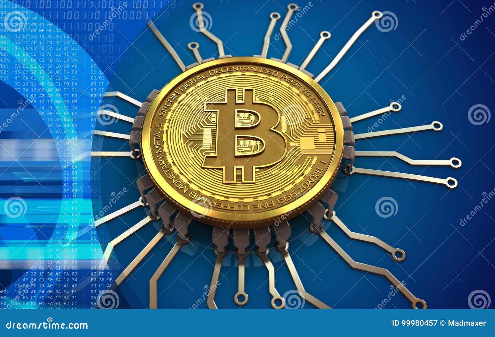 3d bitcoin chip schema stock illustration. Illustration of lead - 99980457