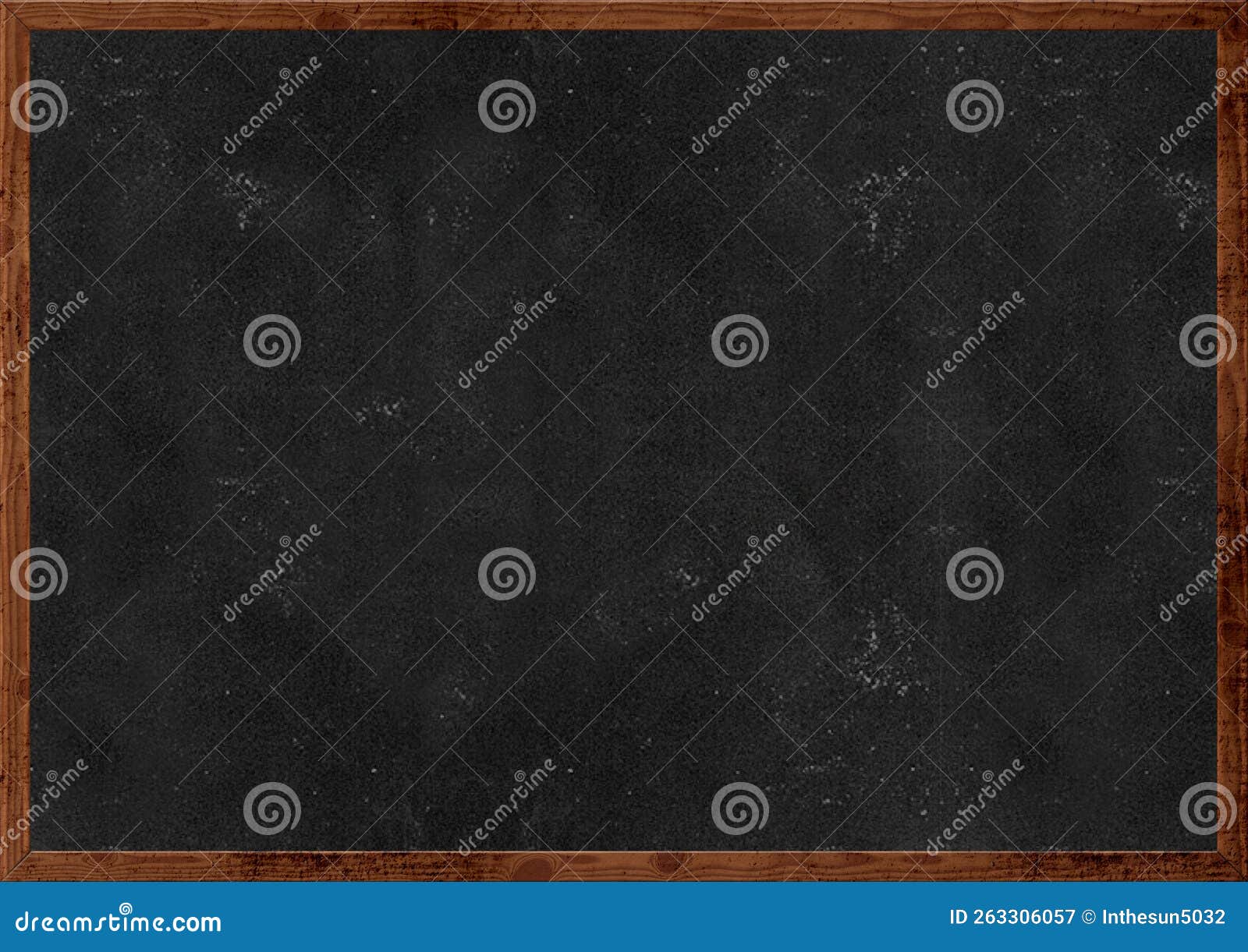 3d Illustration of Blank Retro Chalkboard Stock Illustration ...