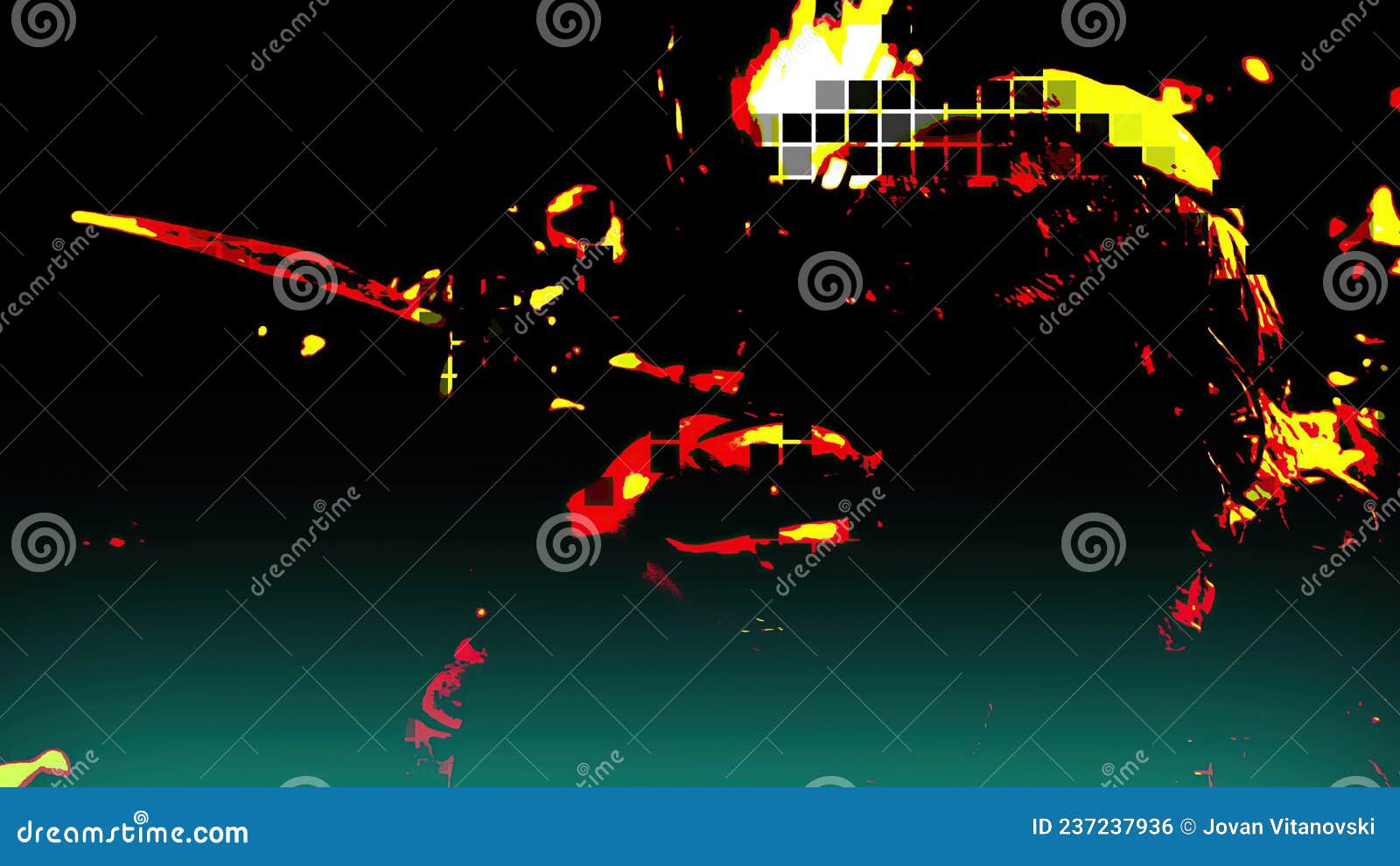 Blue Lines Transition Side Swiped To Red Stock Illustration ...