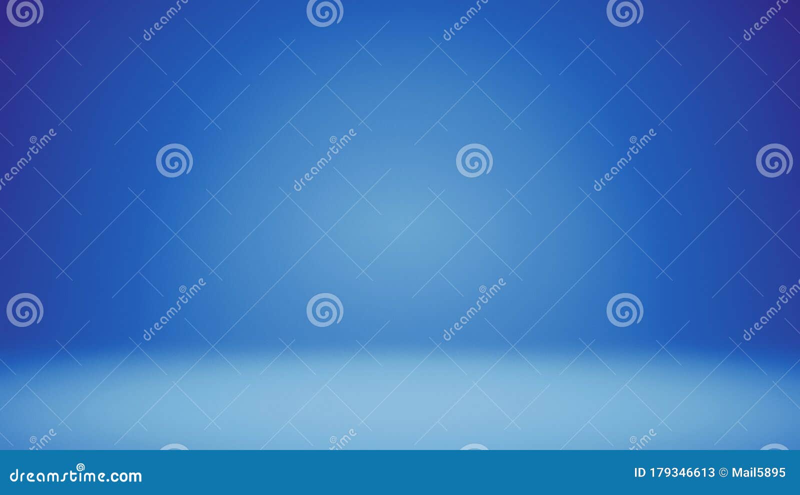 3D Illustration. Blue Seamless Studio Gradient Background Stock ...