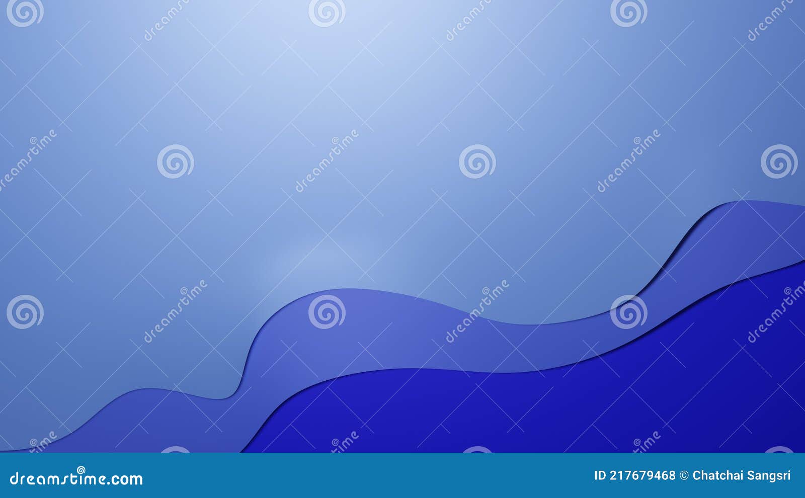 3d Illustration Blue Tone Color Background Stock Illustration ...