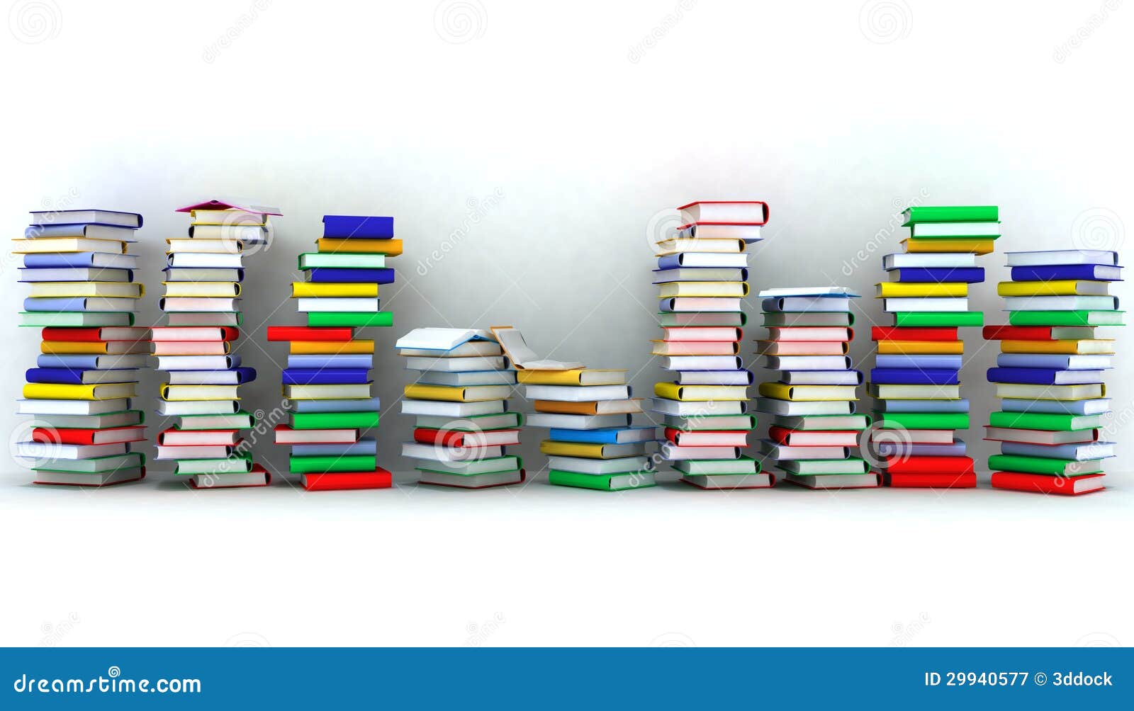 Books piles and wall stock illustration. Illustration of page - 29940577