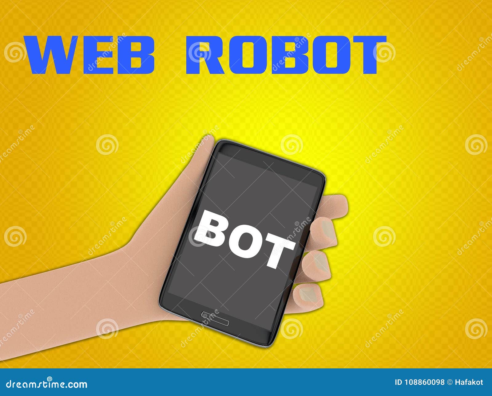 BOT - Internet Communication Concept Stock Illustration - Illustration ...