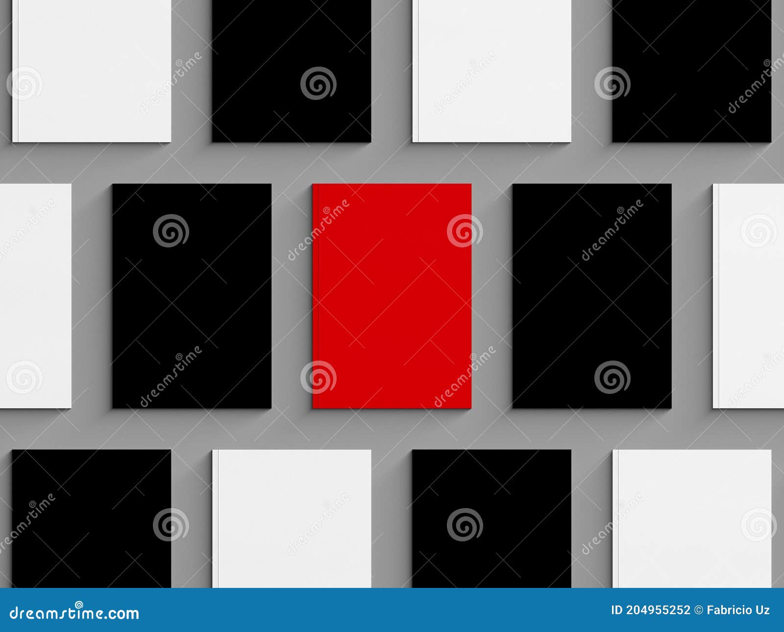 3D Illustration. Branding Frames and Screen Presentation Mockup ...