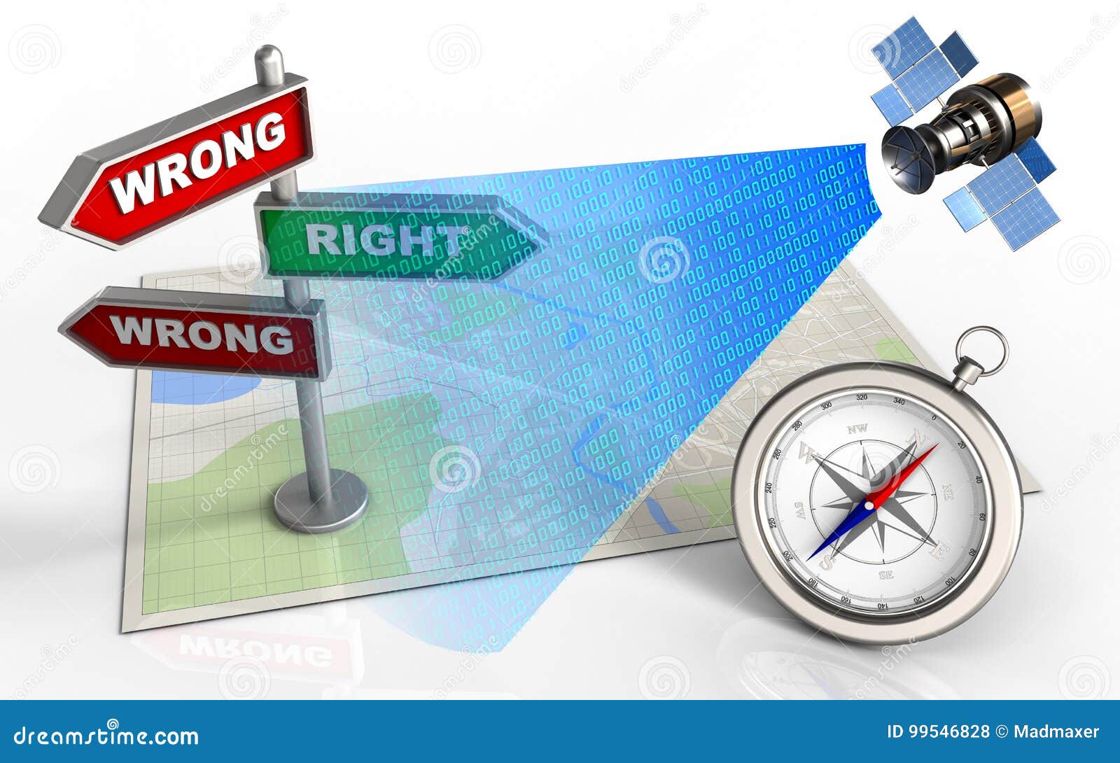 3d direction index stock illustration. Illustration of light - 99546828