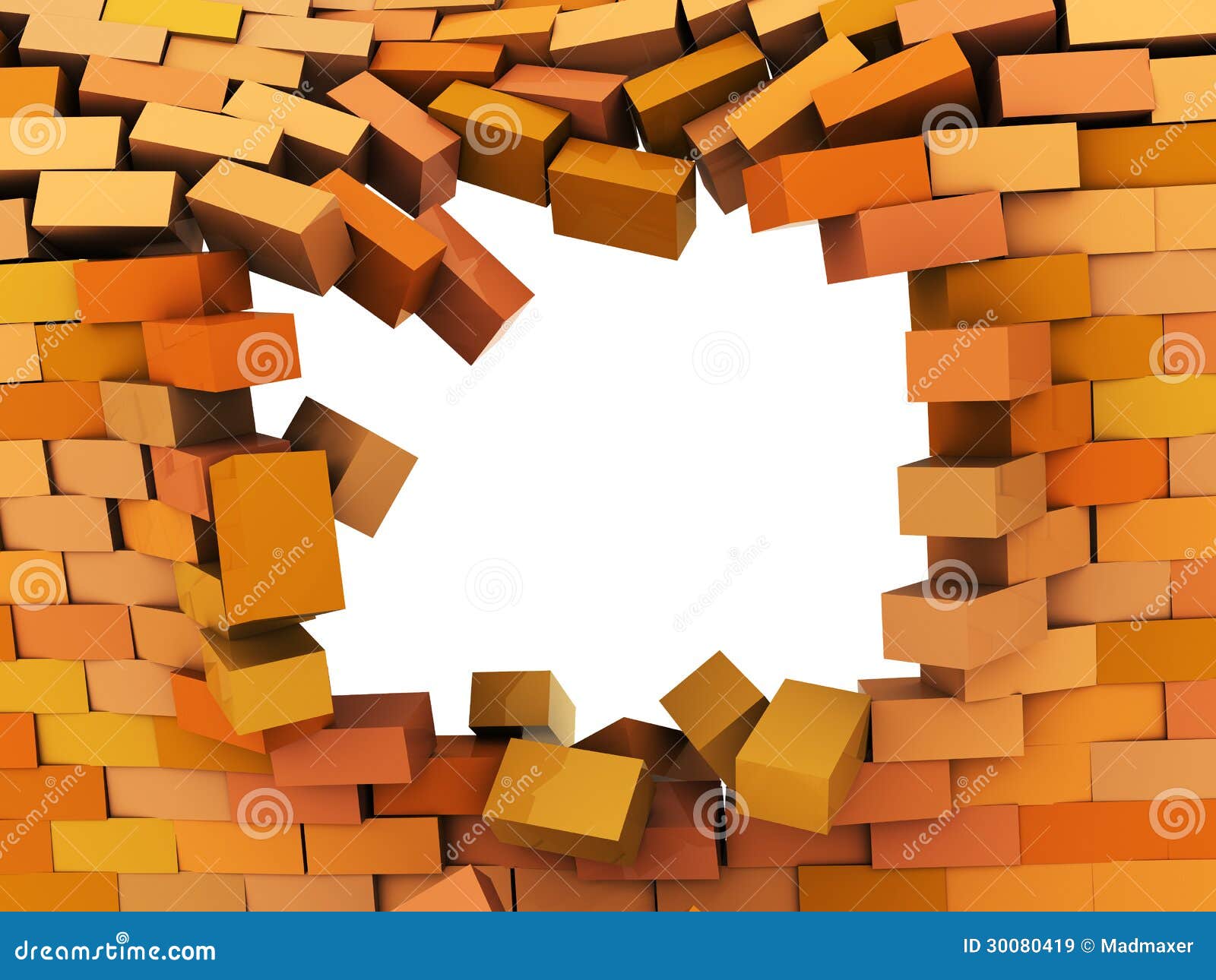 Broken Brick Wall Clip Art