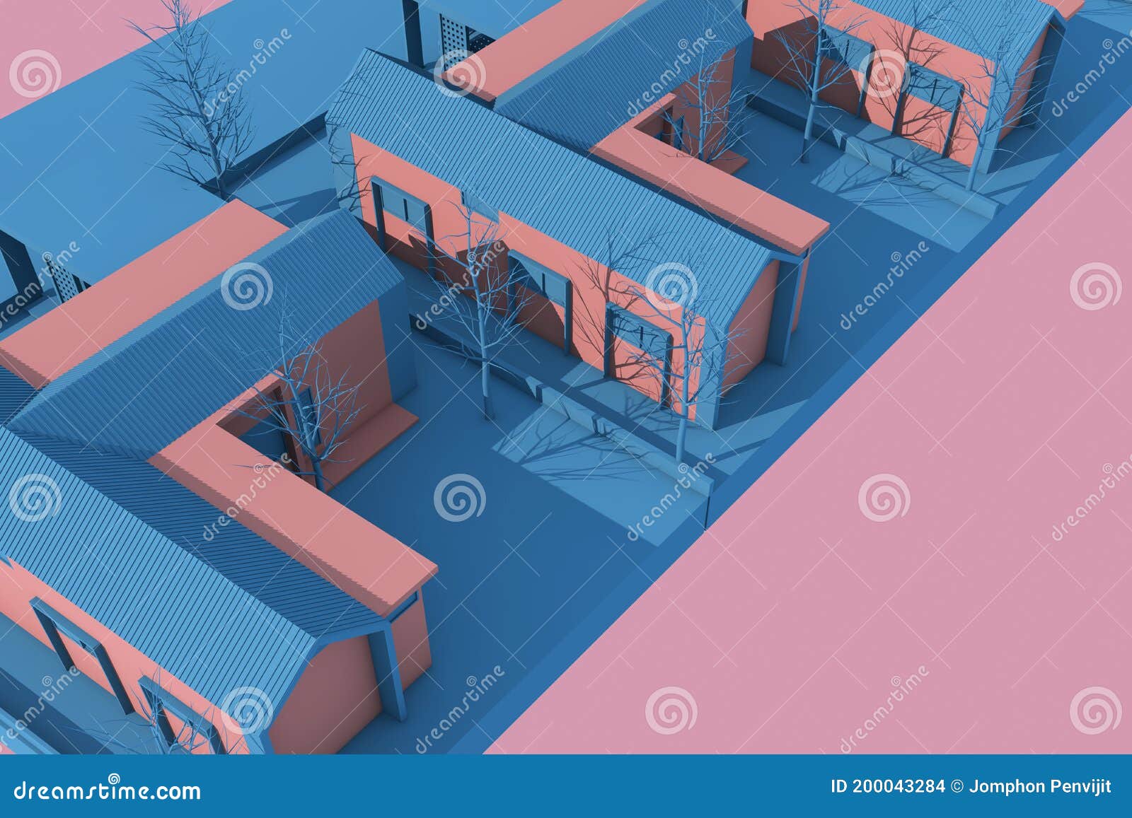 3d Architectural Illustration and Interior Work Stock Illustration ...