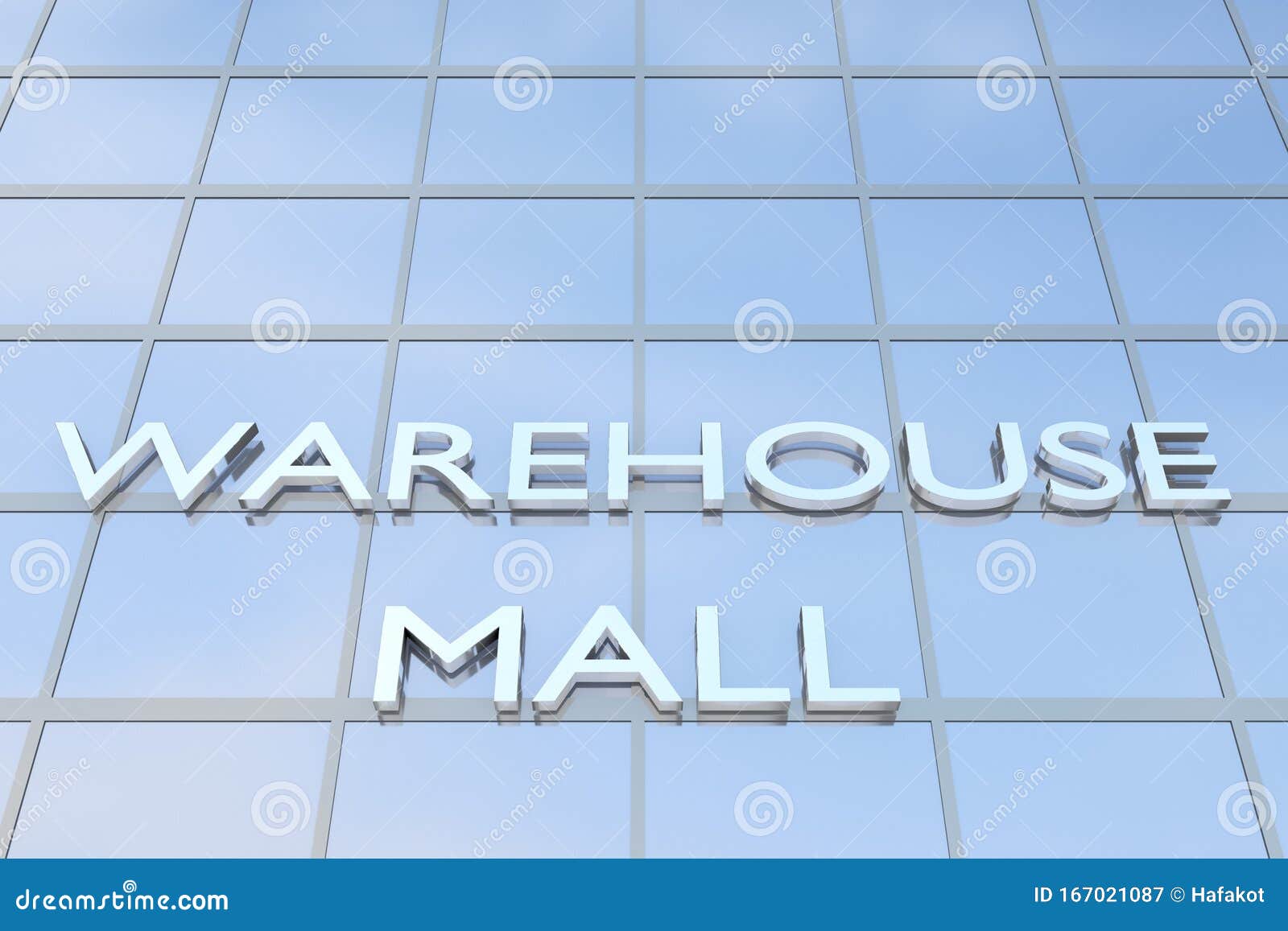WAREHOUSE MALL concept editorial photography. Illustration of business ...