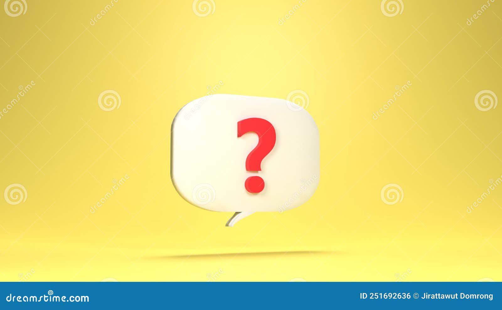 3d Illustration, the Business Pop Up Question Mark Notification Stock ...