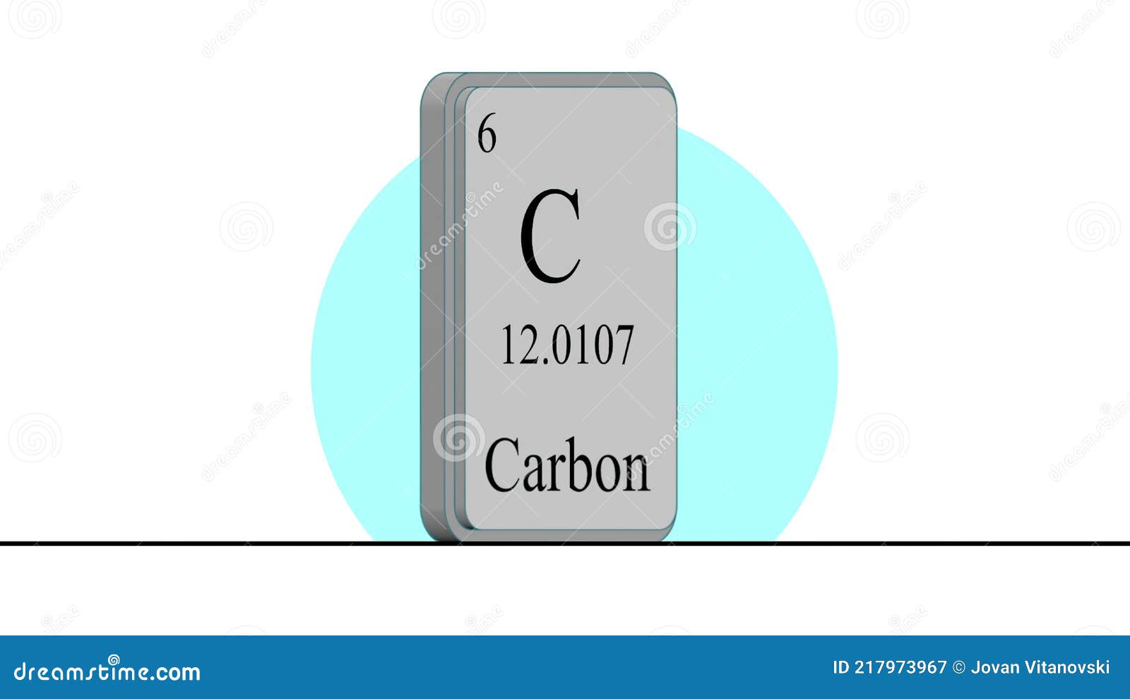 Carbon 6 Element. Alkaline Earth Metals. Chemical Element Of Mendeleev ...