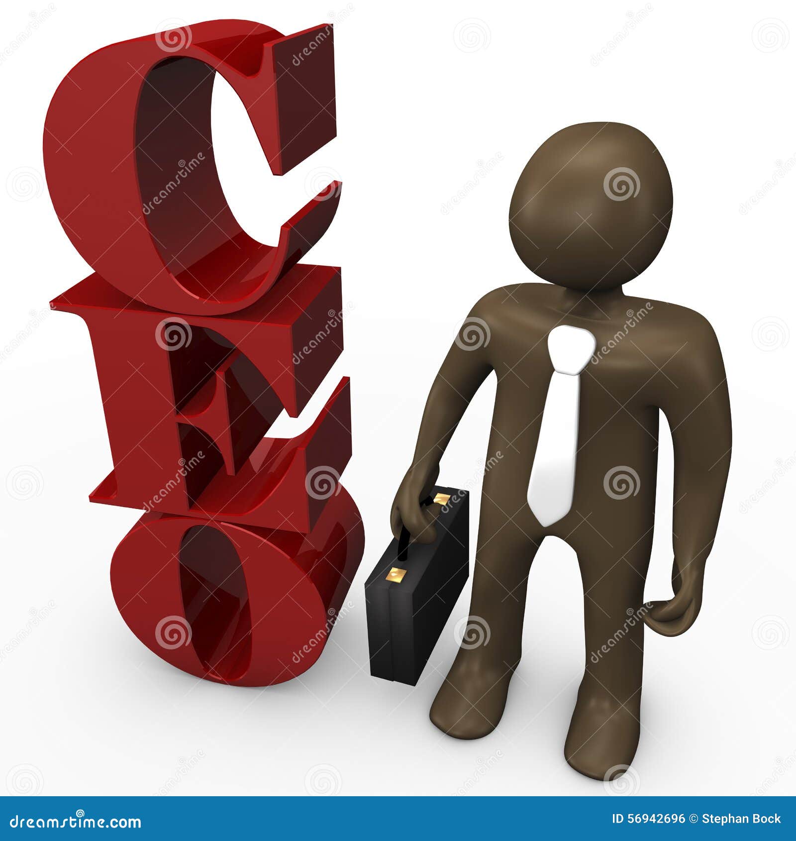 3D Illustration, Cartoon Character, CEO Stock Illustration ...