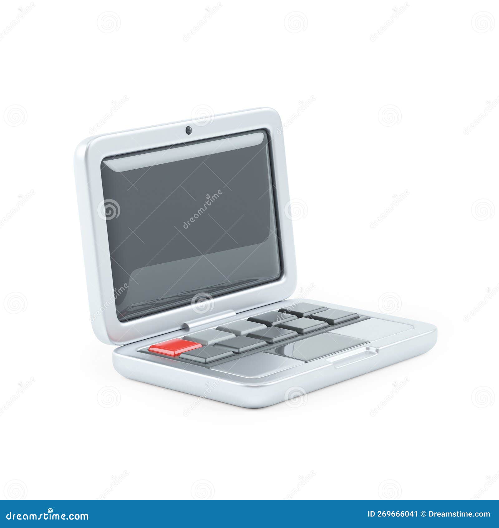 3d Illustration of Cartoon Laptop Stock Illustration - Illustration of ...