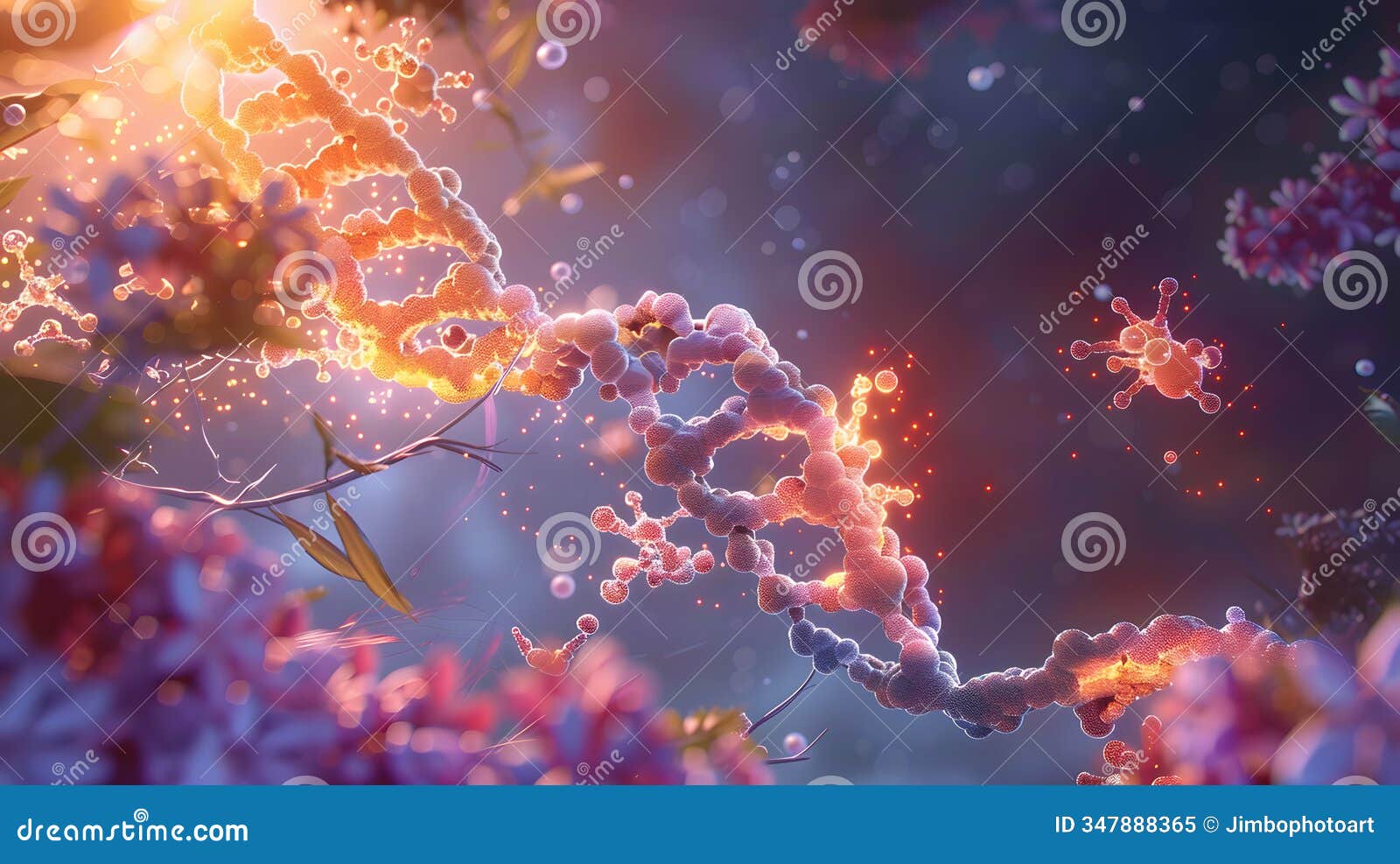 3D Illustration of a Catalytic Enzyme Stock Illustration - Illustration ...