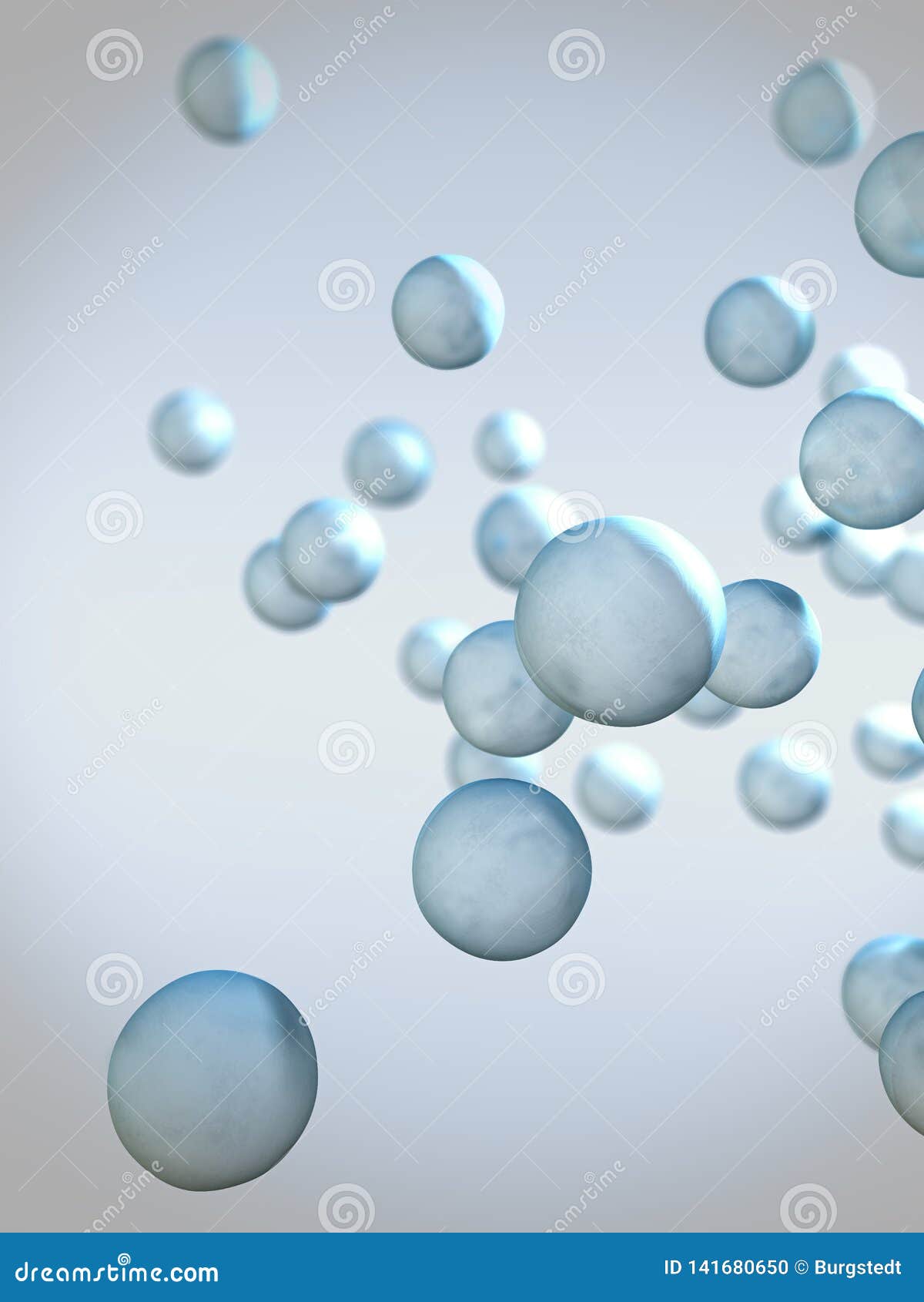 Close-up of Different Colored and Differently Sized Spheres in Front of ...
