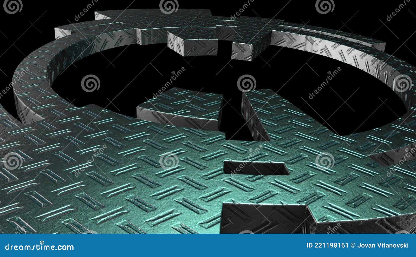 Close Up of Rotating Hi Tech Gear Stock Illustration - Illustration of ...