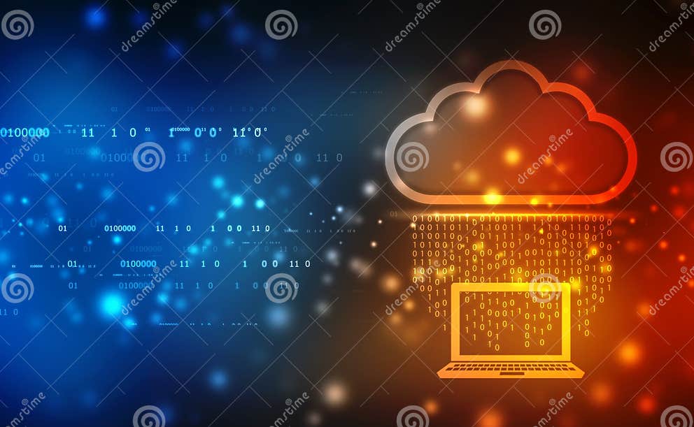 Cloud Computing Concept, Cloud Computing Technology Internet Concept Background, Abstract ...