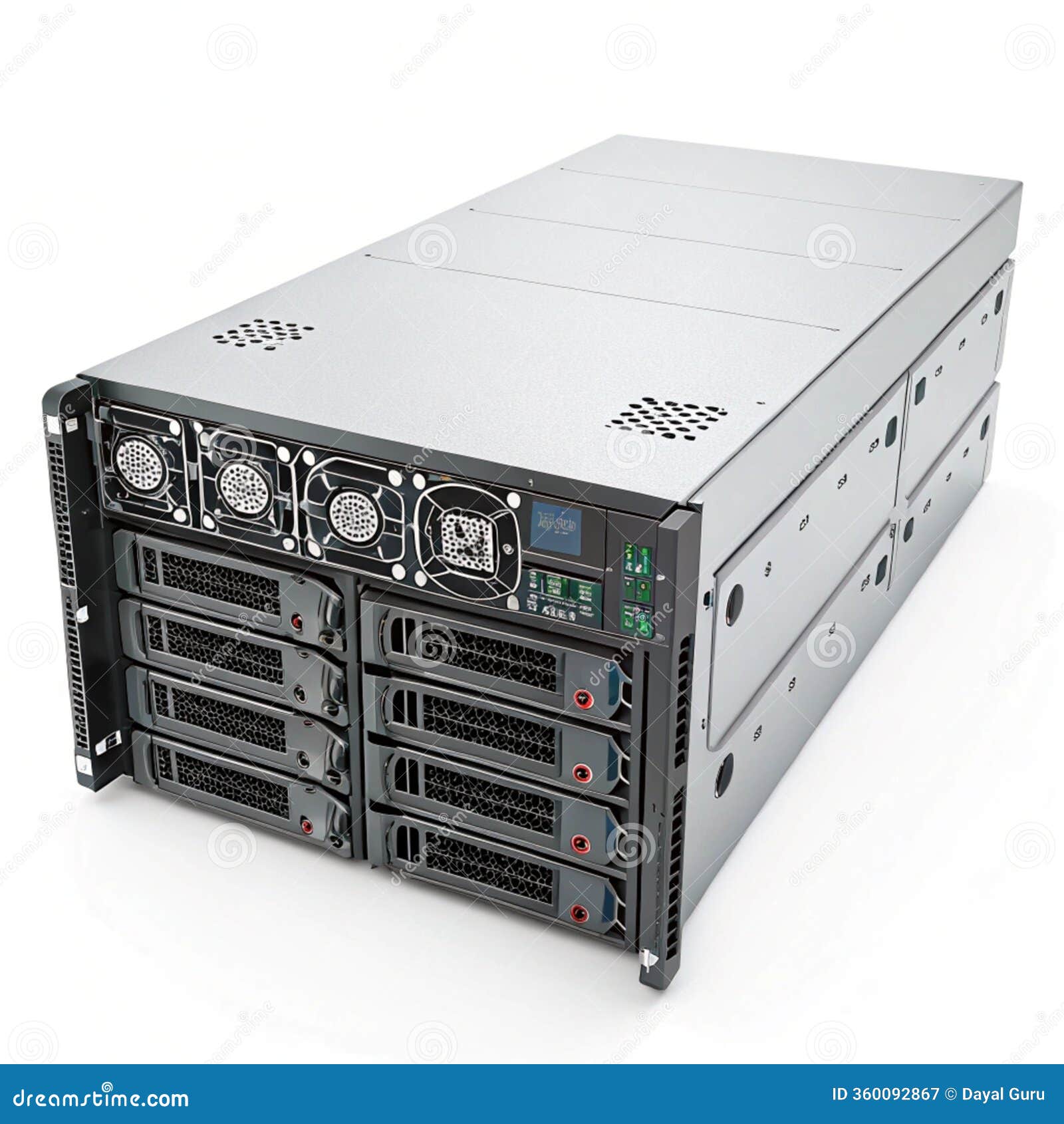 3D Illustration of Cloud Server Isolated on White Background Stock ...